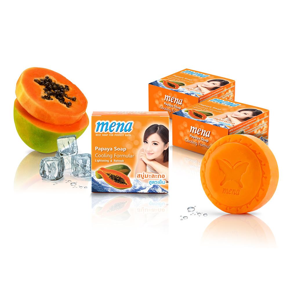 Thai Mena Papaya Soap Cooling Formula 150g – Shop Cambodia Net